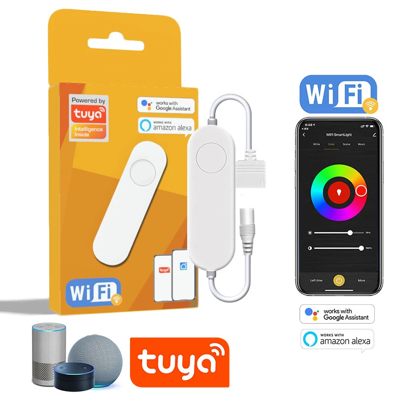 TUYA-RGB-Controller-WIFI-Dimmer-12-24V-Smartlife-Controller-For-RGB-LED ...