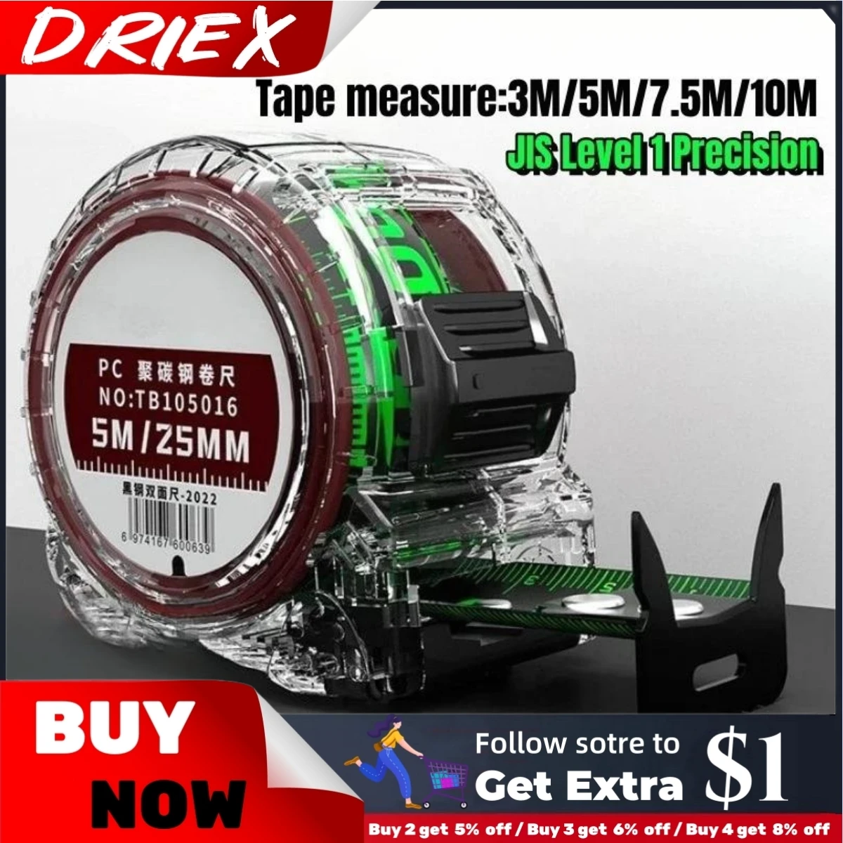 Wear-resistant-Steel-Tape-Measure-Retractable-3M-5M-7-5M-10M-High ...