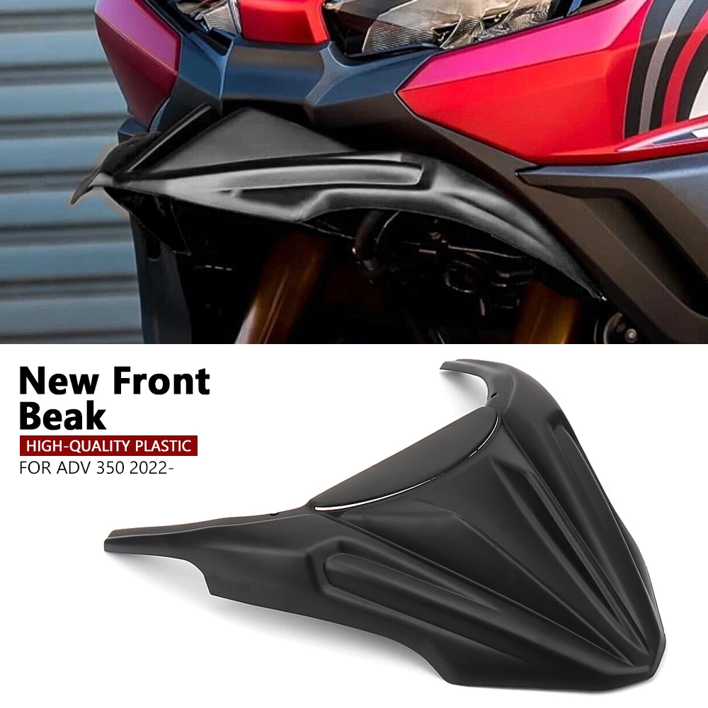 New-Motorcycle-ADV-350-2022-2023-Beak-Nose-Cone-Extension-Cover-Black ...