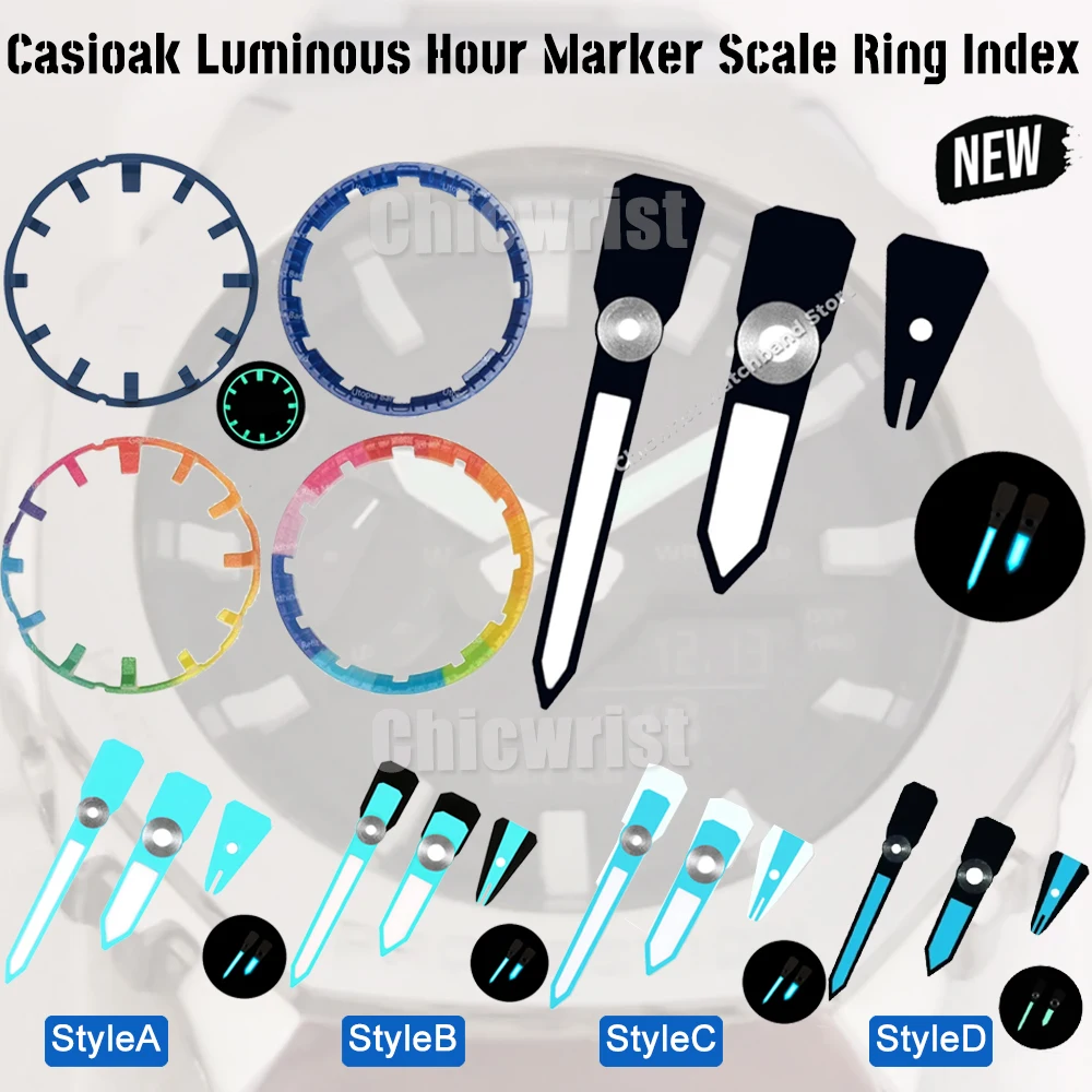 For-Casioak-Luminous-Hour-Marker-For-GA2100-Dial-Ring-DIY-Watch-Scale ...
