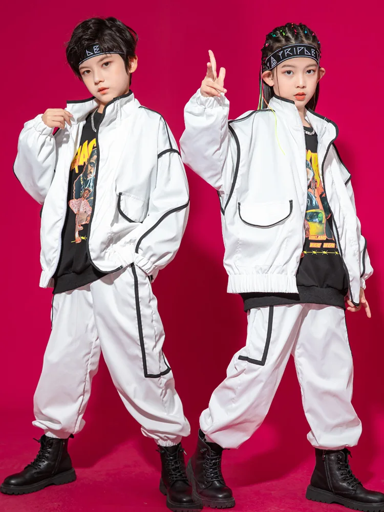 Ropa-de-Hip-Hop-para-ni-o-y-ni-a-chaqueta-Bomber-cortavientos-con ...