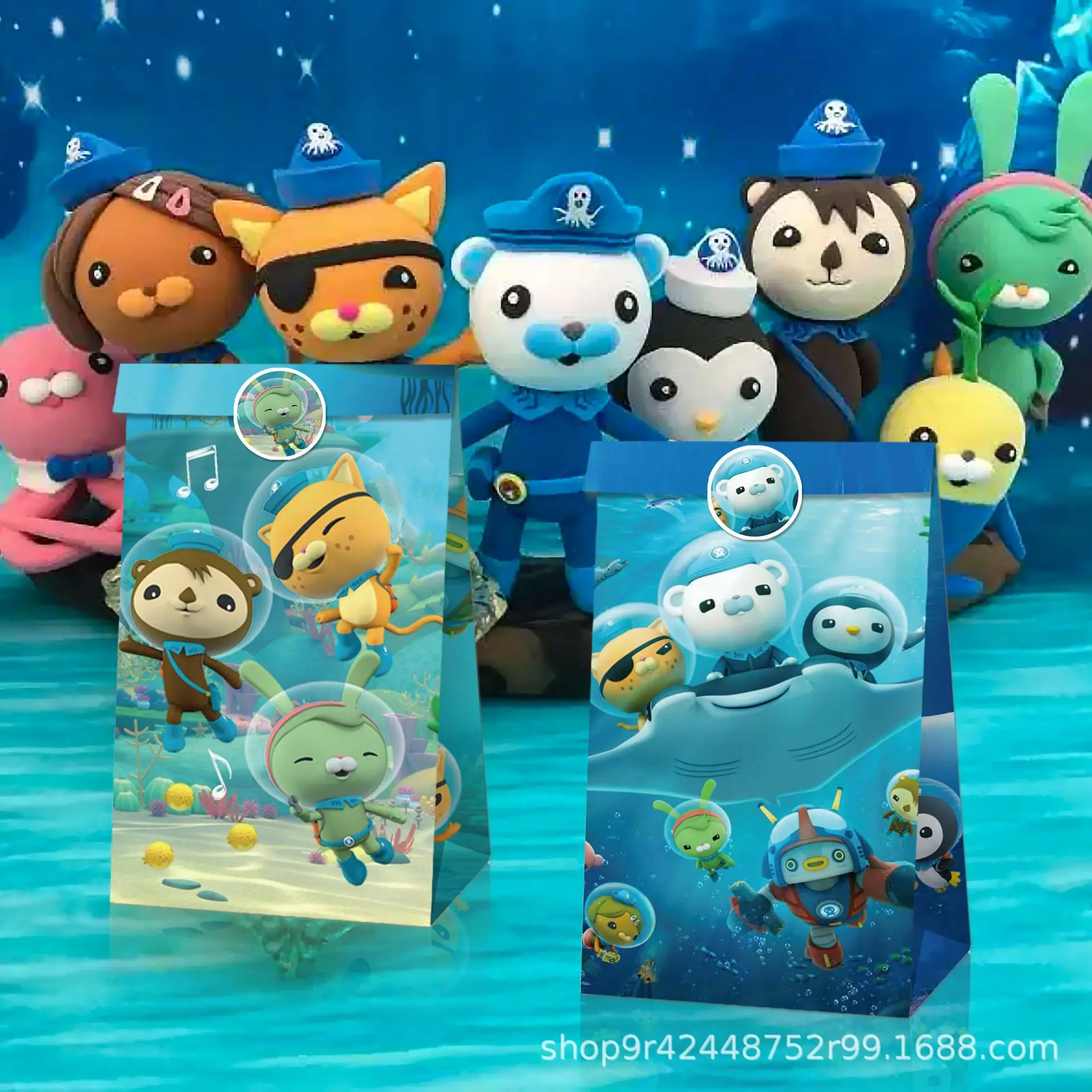 12pcs Octonauts anime figure Barnacles Kwazii kids Toy Gift Bag Candy ...