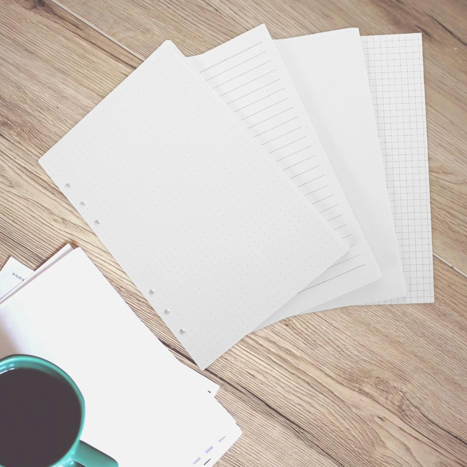 180 pcs A5 Hand Blank Refillable Paper Inserts For 6-Ring Binder ...