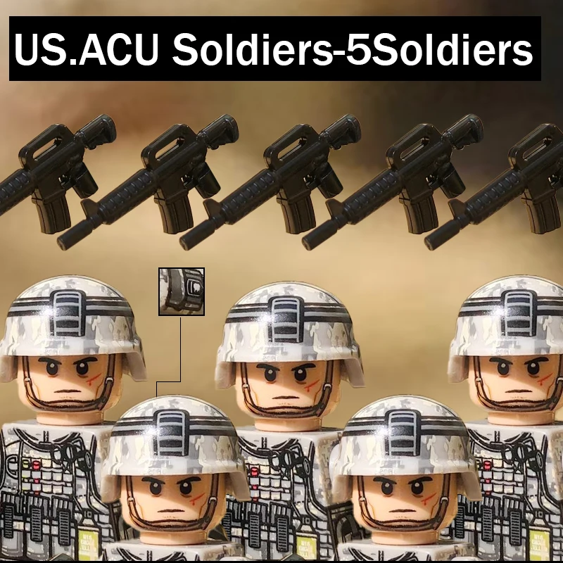 MOC-US-Military-SWAT-ACU-Marine-Camouflage-Soldiers-Builling-Blocks ...
