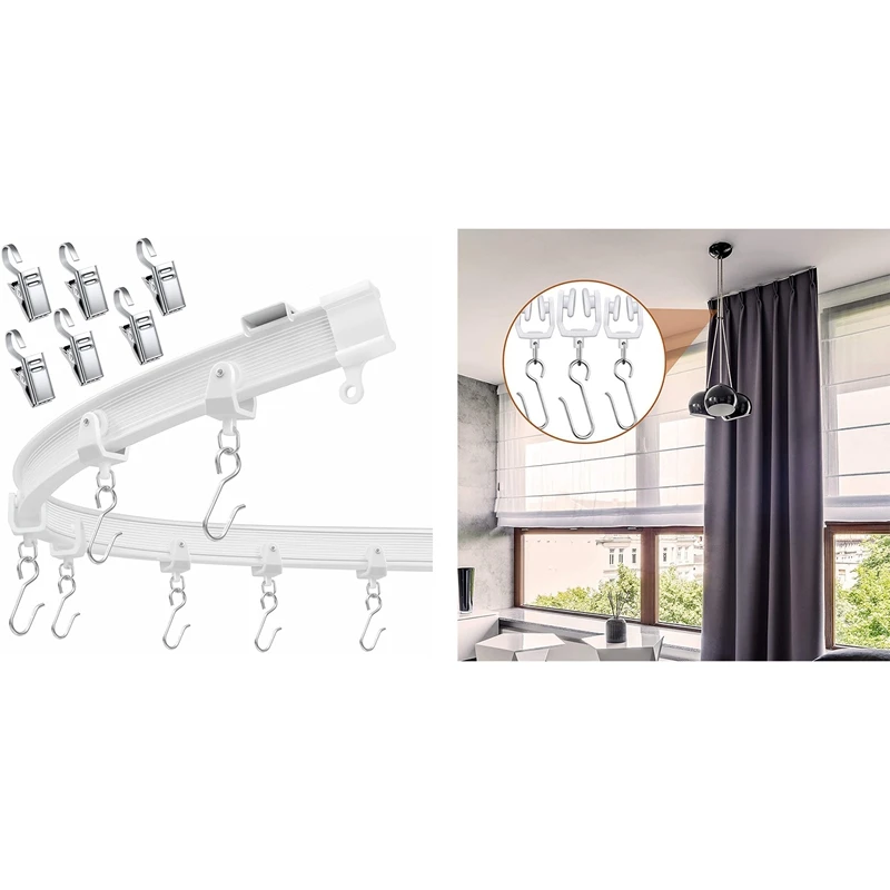 Flexible-Bendable-Ceiling-Curtain-Track-Ceiling-Mount-For-Curtain-Rail ...
