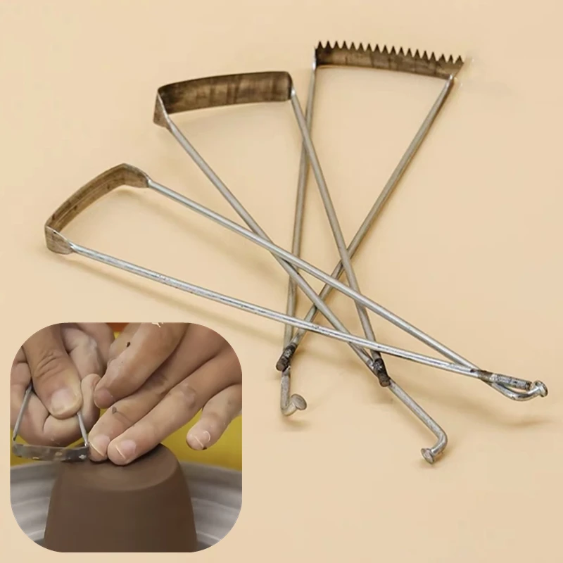 Fork-shaped-Trimming-Tool-Pottery-Clay-Ceramic-Scraper-Clay-Plaster ...