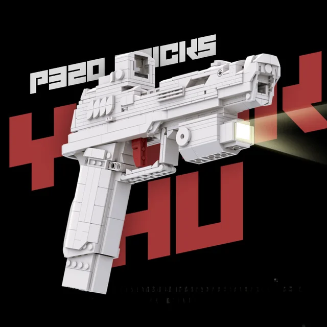 Mochub Lego Gun Moc Building Block Gun 2024 New Boys Assembly Toy