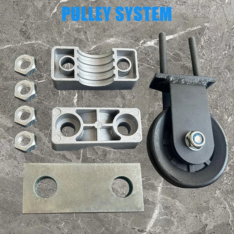 Heavy Duty Adjustable Pulley System - Dual Cable Machine for Home Gym ...