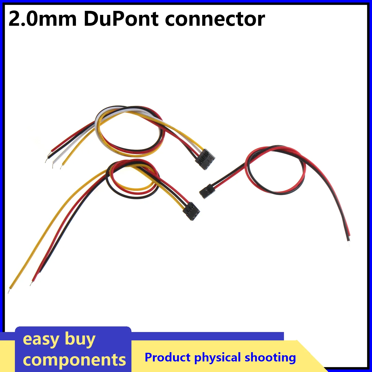 10/5PCS 20CM Dupont line 2.0MM to Dupont 2mm PITCH 2mm TO PITCH 2.0 2P ...
