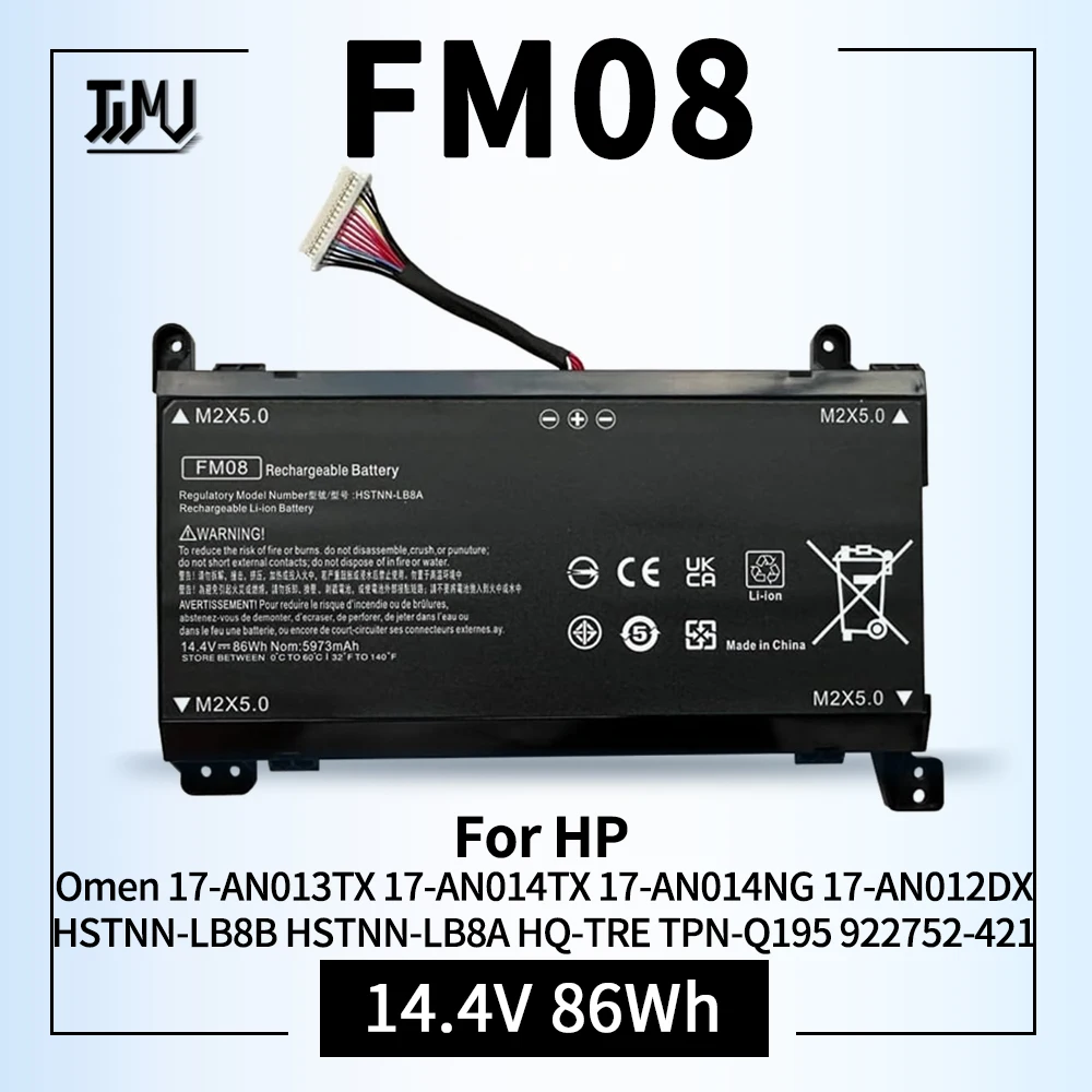 FM08 Laptop Battery For HP OMEN 17-an013TX 17-an014TX TPN-Q195 HSTNN ...