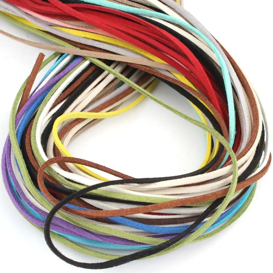 5M-Flat-Faux-Suede-Braided-Cord-Korean-Velvet-Leather-Rope-Handmade ...