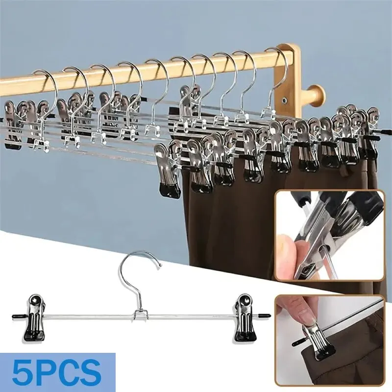 5pcs-Metal-Pants-Racks-Wind-Proof-Multi-purpose-Skirt-Racks-For-Clothes ...