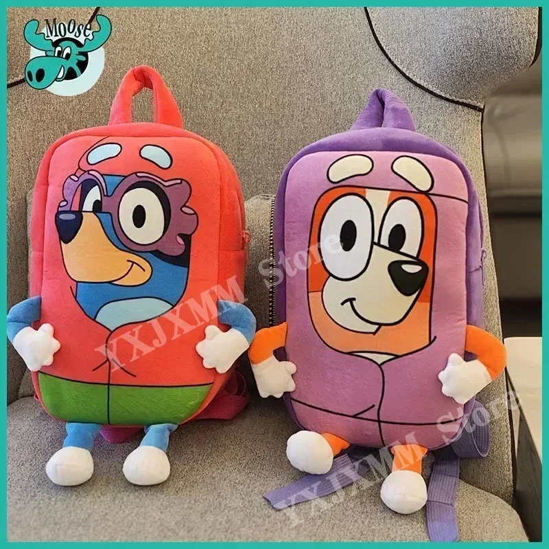 Bluey-Kawaii-Cartoon-Dog-Bingo-Family-Plush-Children-s-Backpack-Blue ...