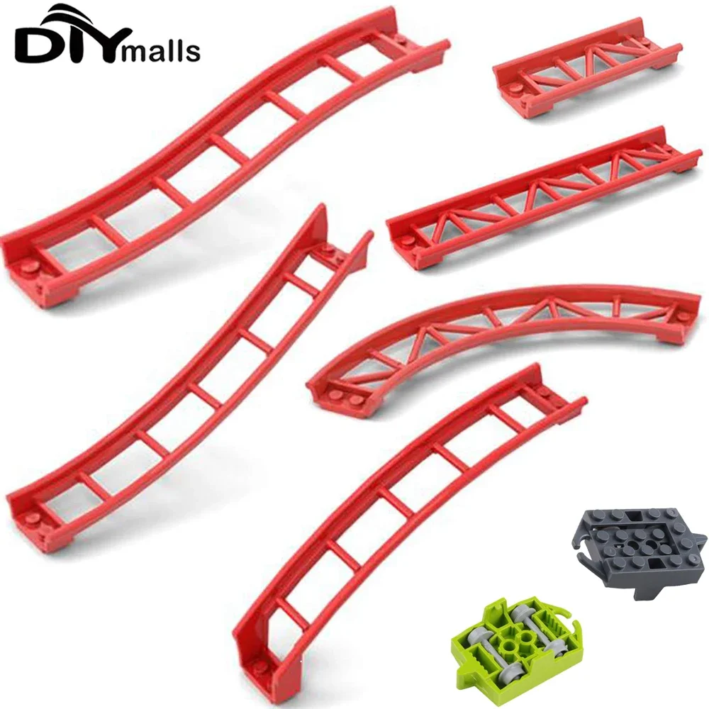 10PCS-Roller-Coaster-Tracks-Rail-Small-Particle-Technology-26559 ...