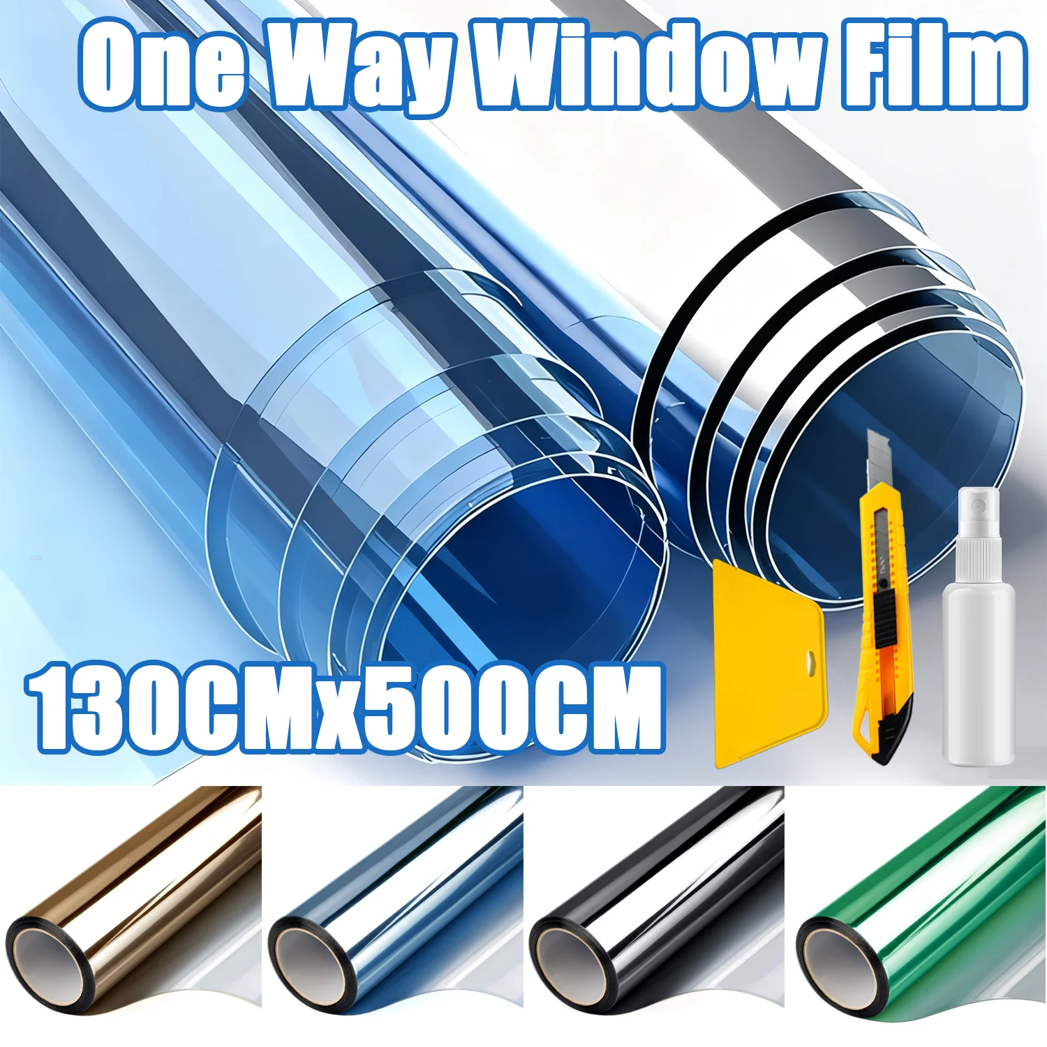 Anti Look Window Vinyl Glass Privacy Film One Way Mirror Stickers UV ...