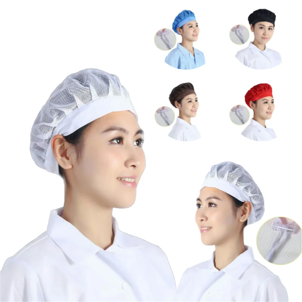 Without-Eaves-Mesh-Chef-Hats-For-Kitchen-Baking-Cooking-Safety ...