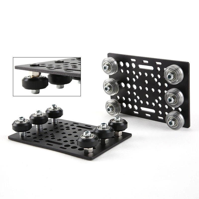 V Slot Gantry Set 20 80mm Gantry Plate With Wheels For V slot Aluminum Profiles Openbuilds CNC ...