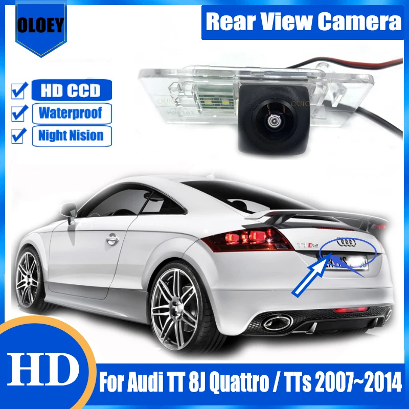 HD-fisheye-rear-view-camera-For-Audi-TT-8J-Quattro-TTs-2007-2014-Backup ...