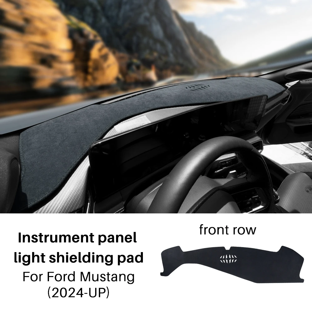 Top-Flannel-Dashmat-For-Ford-Mustang-GT-2024-2025-Car-Sunshade ...