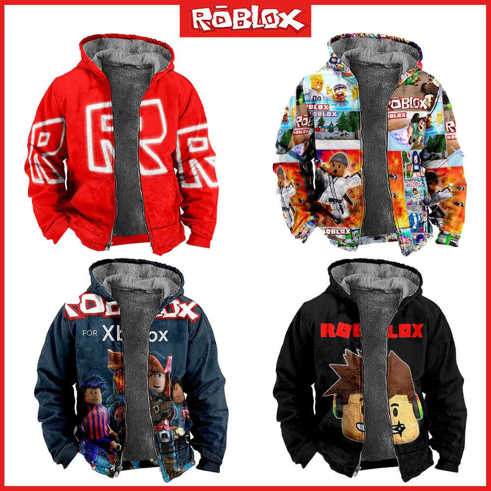 Roblox-Winter-Printed-Thickened-Padded-Zipper-Student-Long-Sleeve ...
