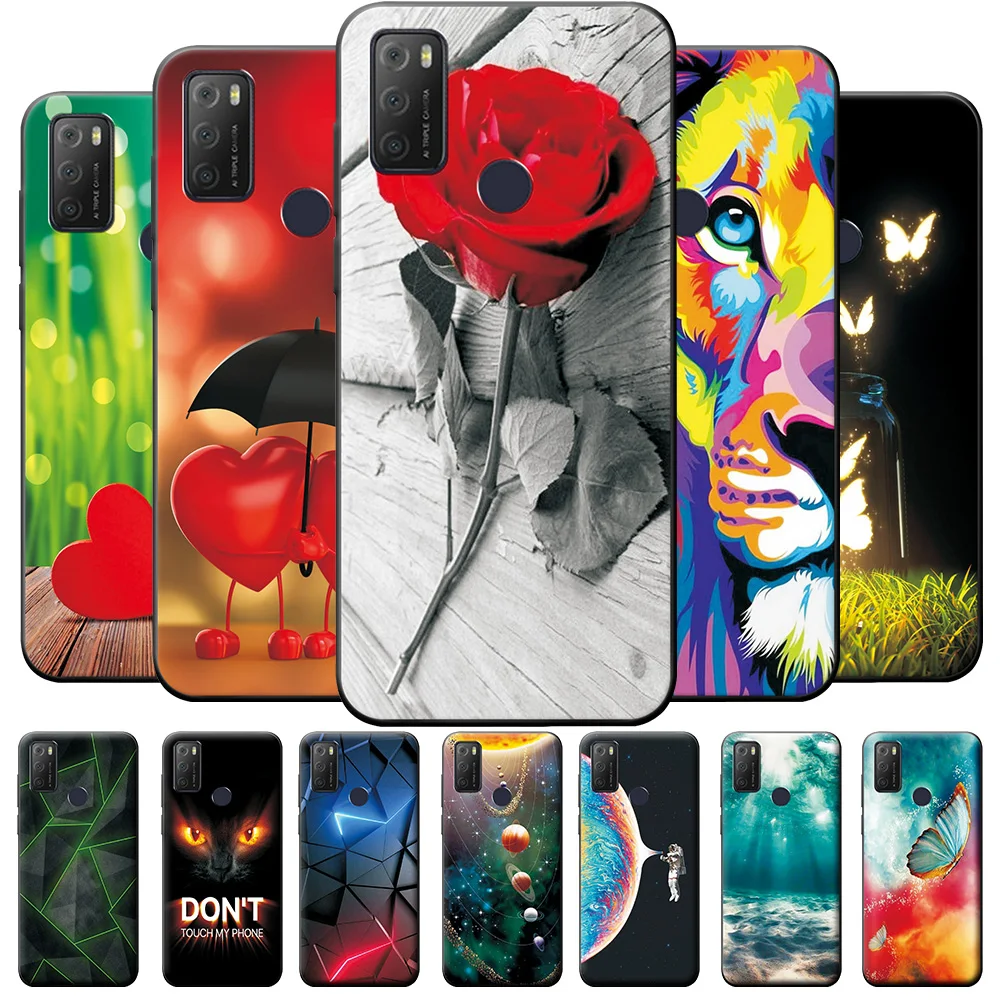 For Alcatel 3L 2021 Case 6056D Fashion Protective Phone Cases Cover for ...