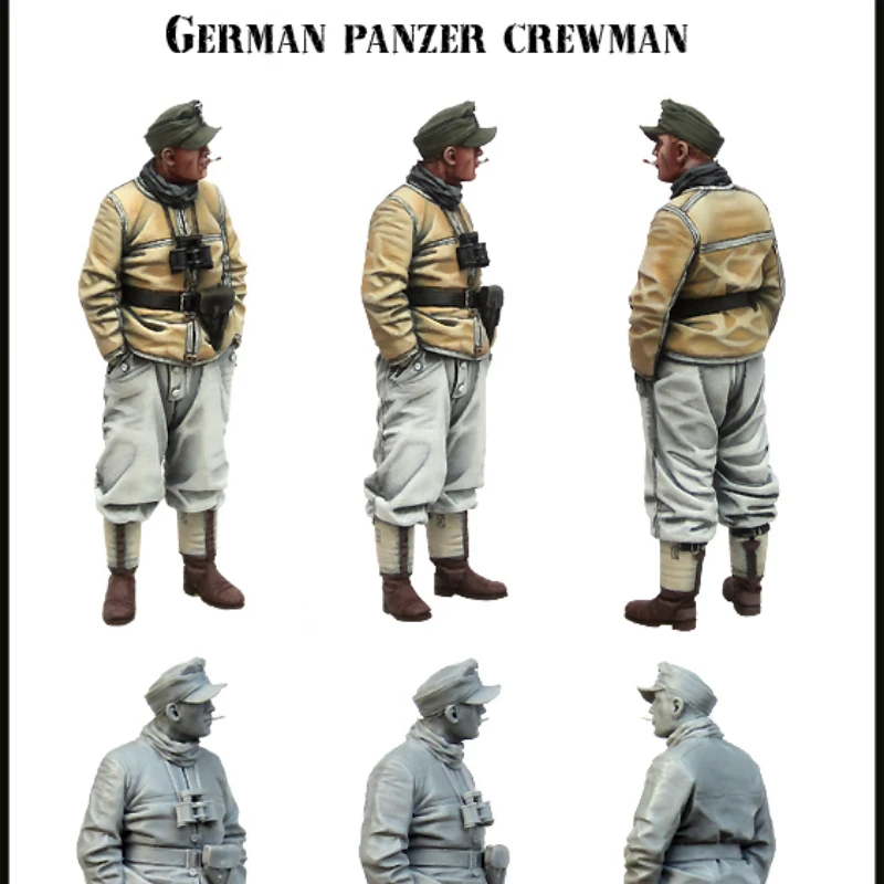 1/35 Scale Resin Figures German Panzer Crewman Model Kits|Model ...