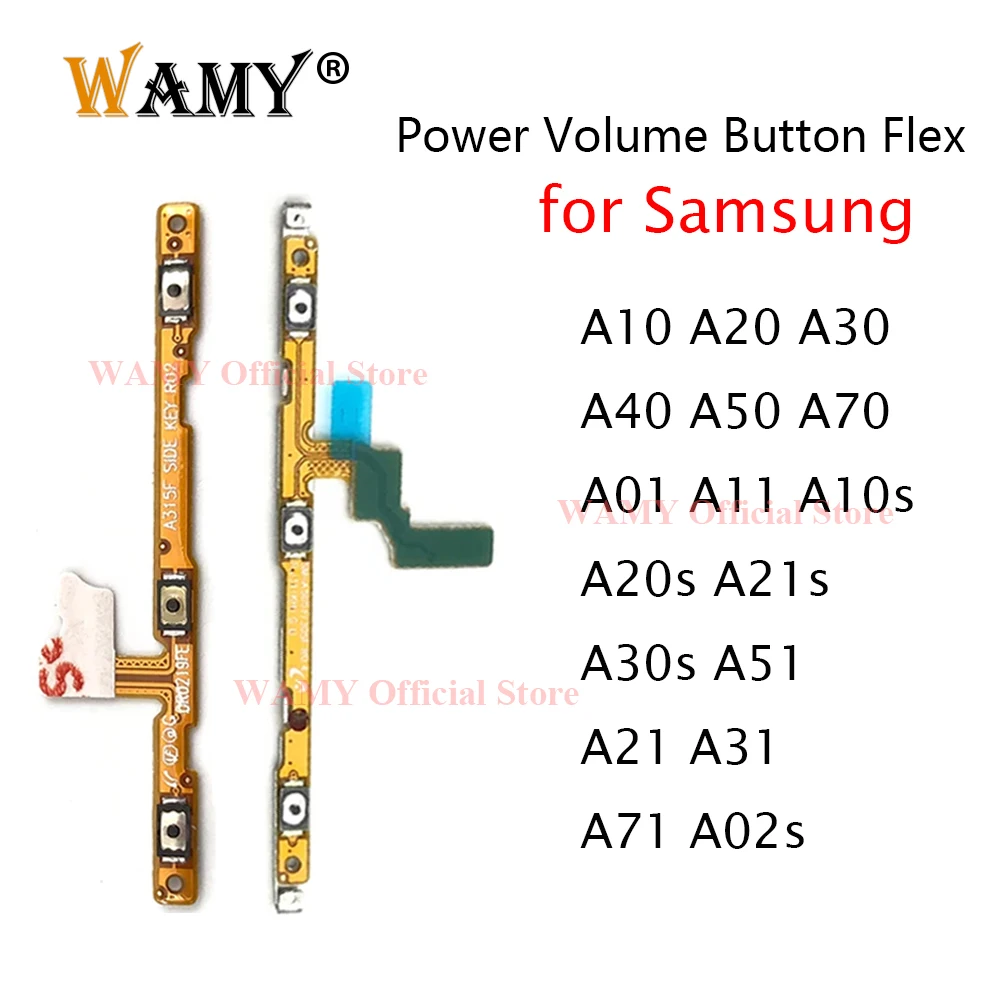 Power Volume Button On Off Key Switch Flex for Samsung A10 A20 A30 A40 ...