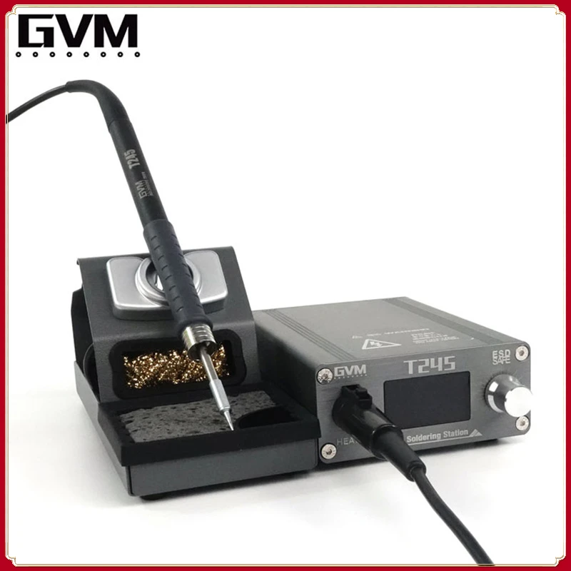 GVM T245 T210 T115 납땜 팁 포함 납땜 스테이션 Led 디스플레이 전기 납땜 인두 키트 세트, 용접 재작업 ...