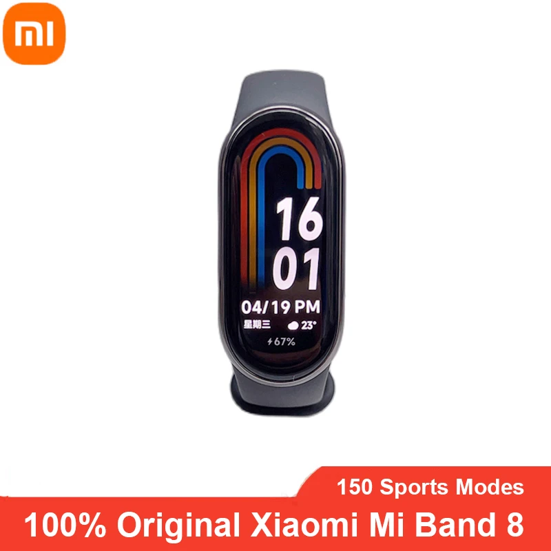 100% Original Xiaomi Mi Band 8 Blood Oxygen 1.62 Amoled Screen 7 Color Bracelet Miband8 60hz ...