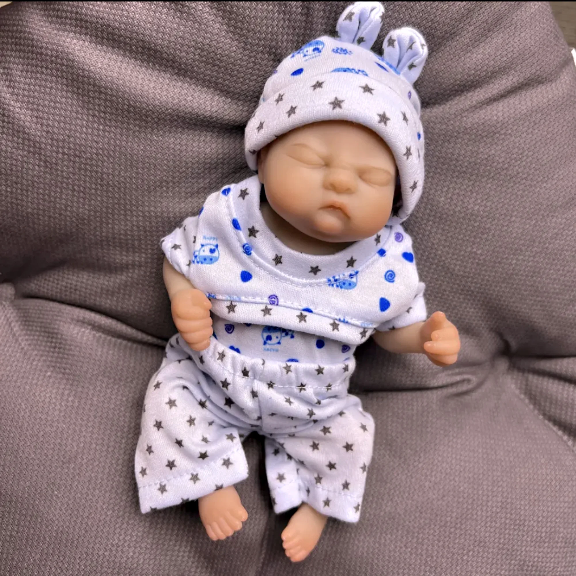 Beb-Reborn-Dolls-6-Inch-Mini-Palm-Painted-Finished-Full-Body-Vinyl ...