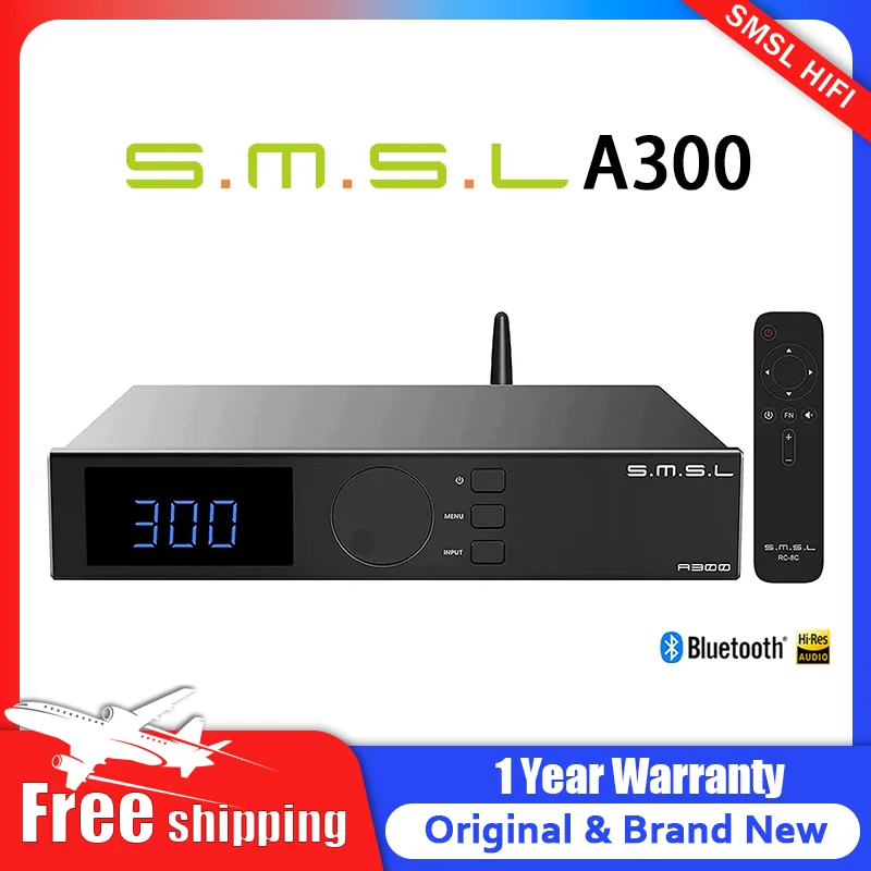 SMSL-A300-amplificador-de-potencia-de-sonido-de-alta-resoluci-n-compatible-con-altavoces-pasivos ...
