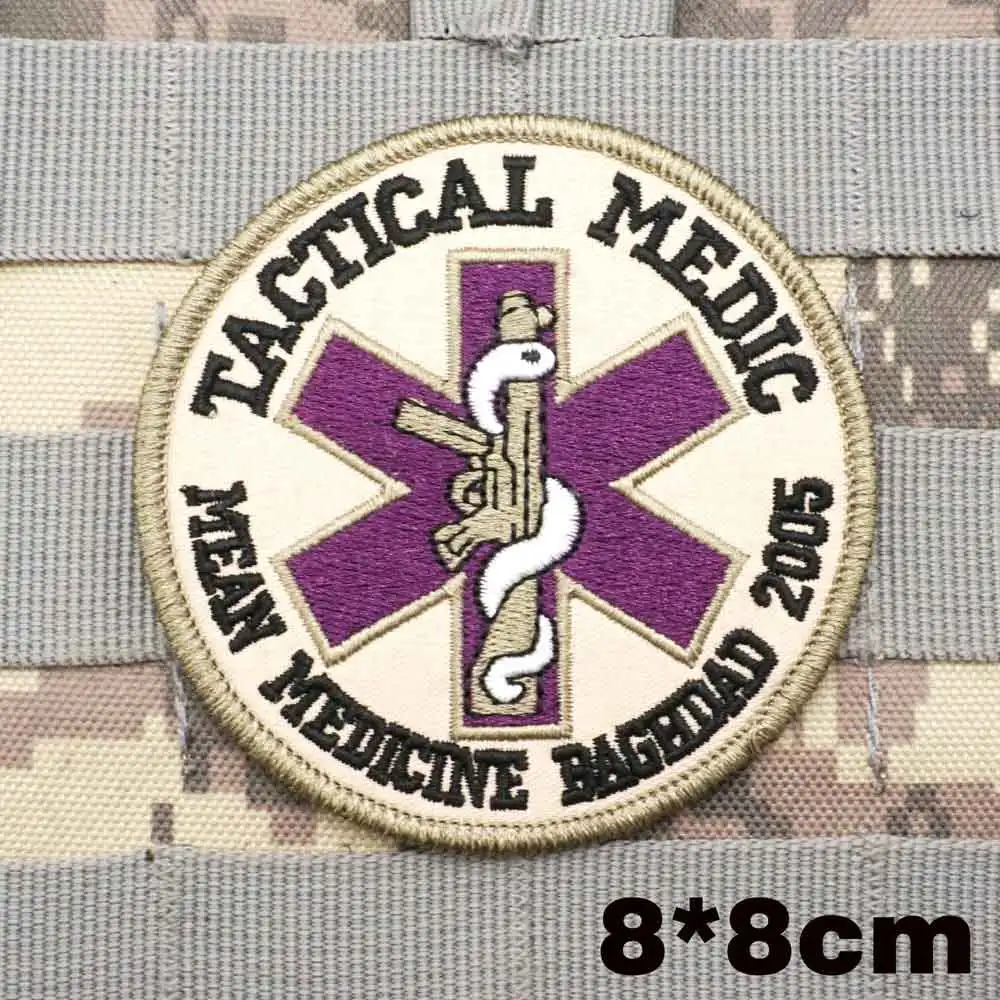 TACTICAL-MEDIC-Military-Tactical-Embroidered-Patches-Armband-Backpack ...