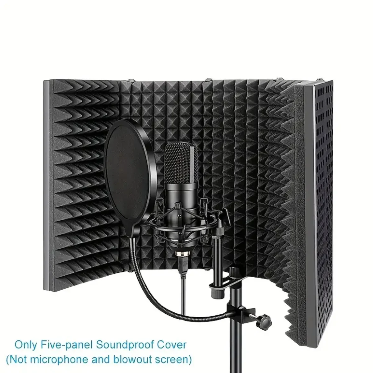 5-Panel-Reflection-Filters-Professional-Studio-Recording-Microphone ...