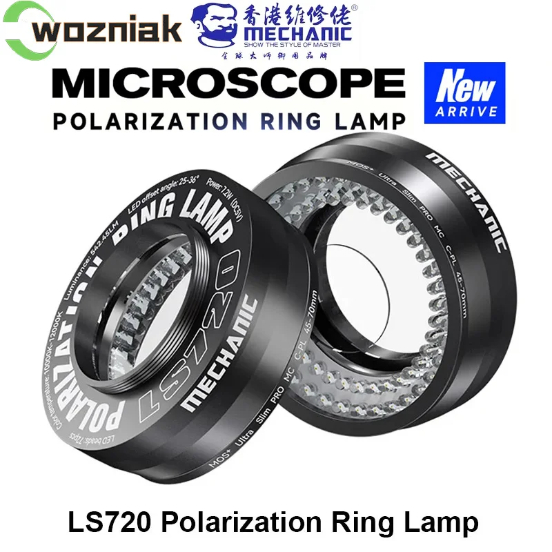 Mechanic-LS720-Microscope-Polarized-360-Ring-Light-Eliminates ...
