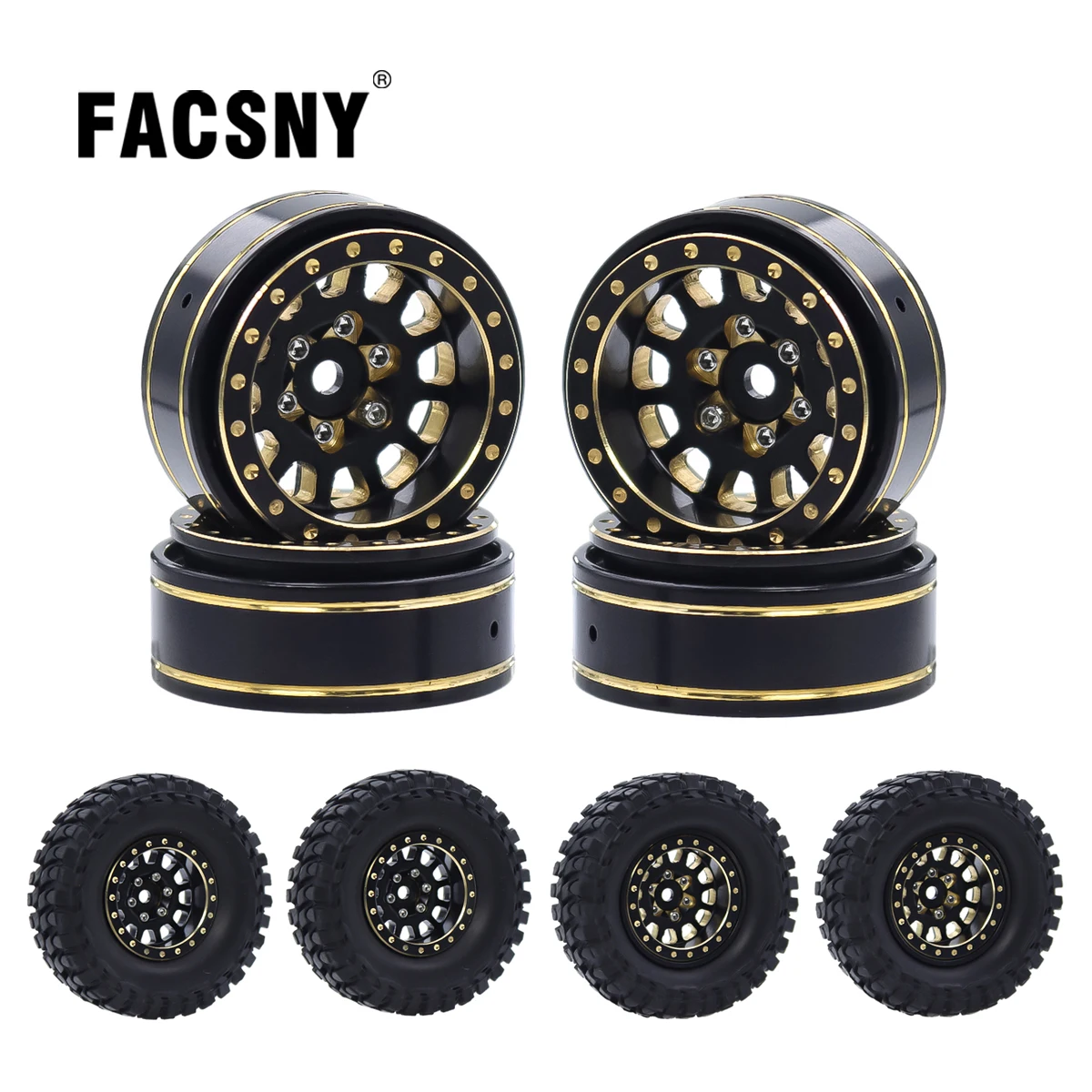 4PCS-Brass-1-0-Inch-Plus-Beadlock-Wheel-Hub-Rims-for-RC-Crawler-Car ...