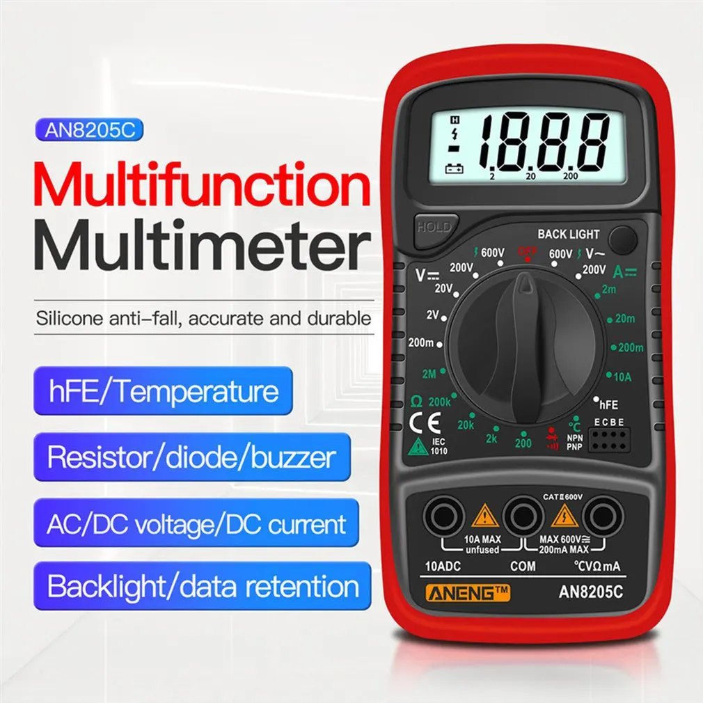 Digital-Multimeter-8205c-Multifunction-Accurate-6000-Counts-Auto ...