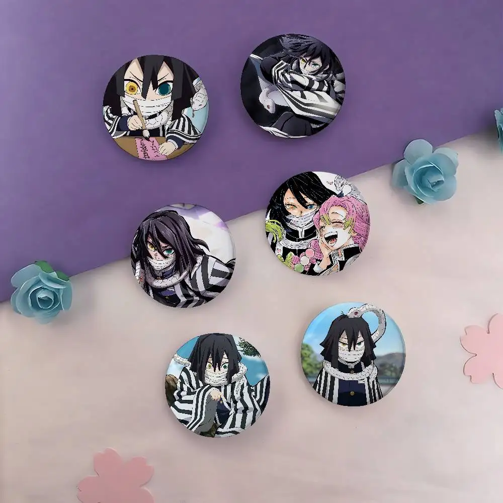 Obanai Iguro Badges Button PinsBrooch Creative Funny Quotes Badge ...
