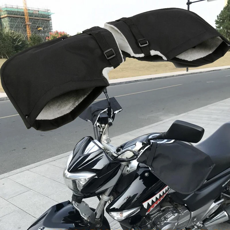Motorcycle-Handlebar-Gloves-Muffs-Winter-Warm-Handle-Gloves-Waterproof ...
