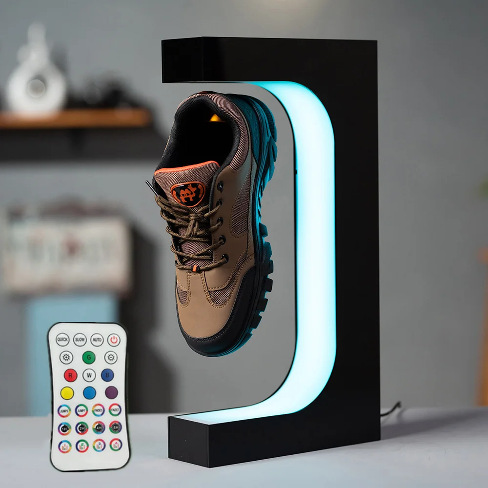 LED-Floating-Shoe-Rack-360-Degree-Auto-Rotate-Display-Stand-Shoes-Shop ...