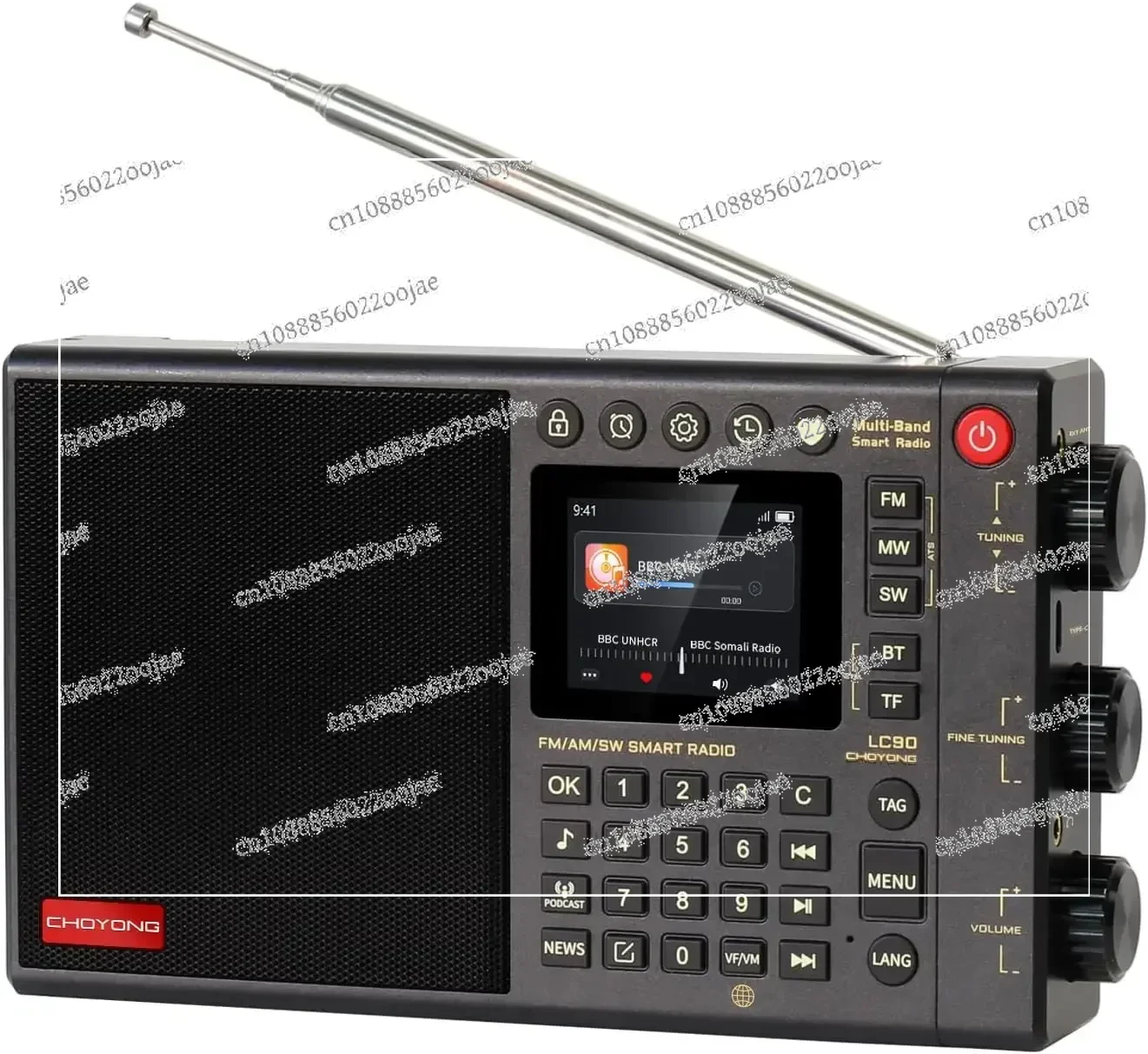CHOYONG-LC90-WIFI-4G-Multi-Band-Smart-Internet-Radio-Portable-AM-FM ...