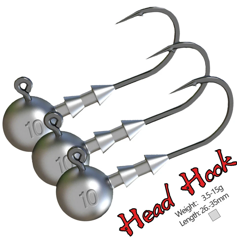 Jig Heads Fishing | Jig Head Hook | Lure Hook | Fishhook - 5pcs/lot 3.5 ...