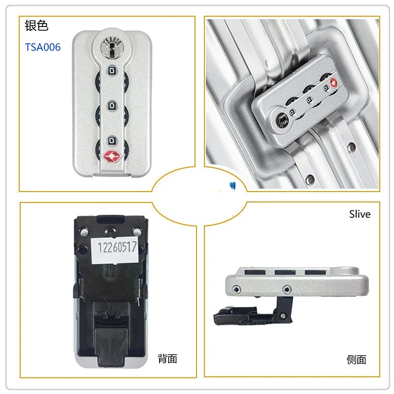 Combination lock TSA006 Case accessories Fixed lock original ...