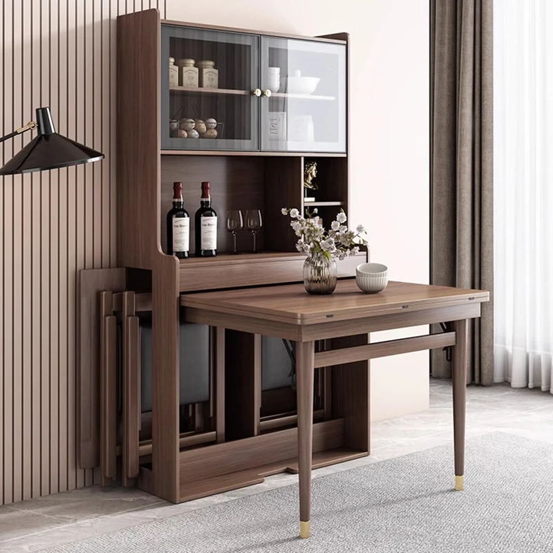 Kitchen-Modern-Table-Extendable-Nordic-Center-Mobile-Console-Dining ...