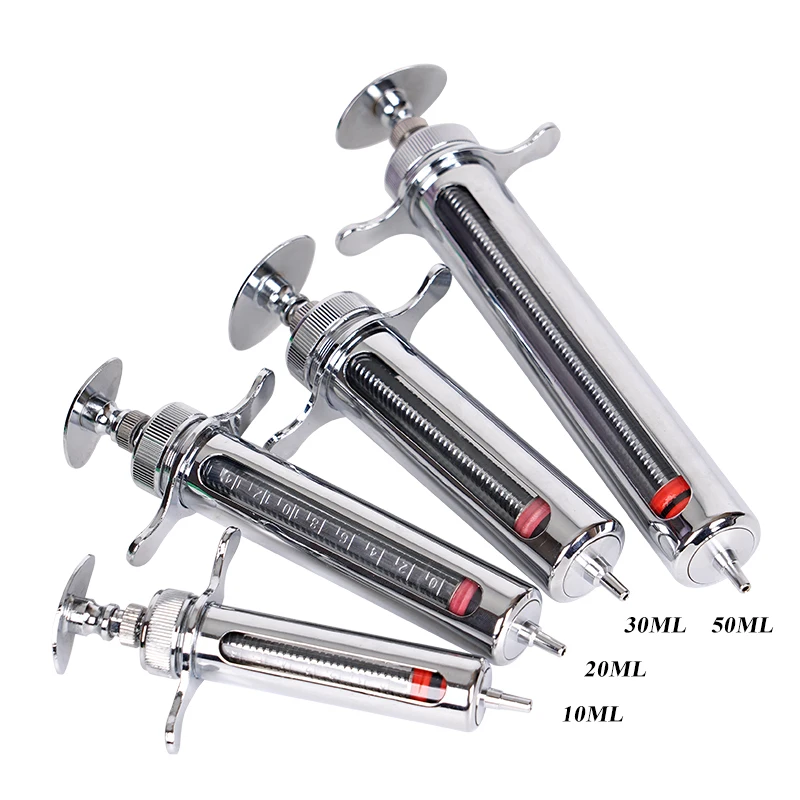 Animal Syringe for Pig Cattle Sheep Injector Vet Tools Farm Supplies ...