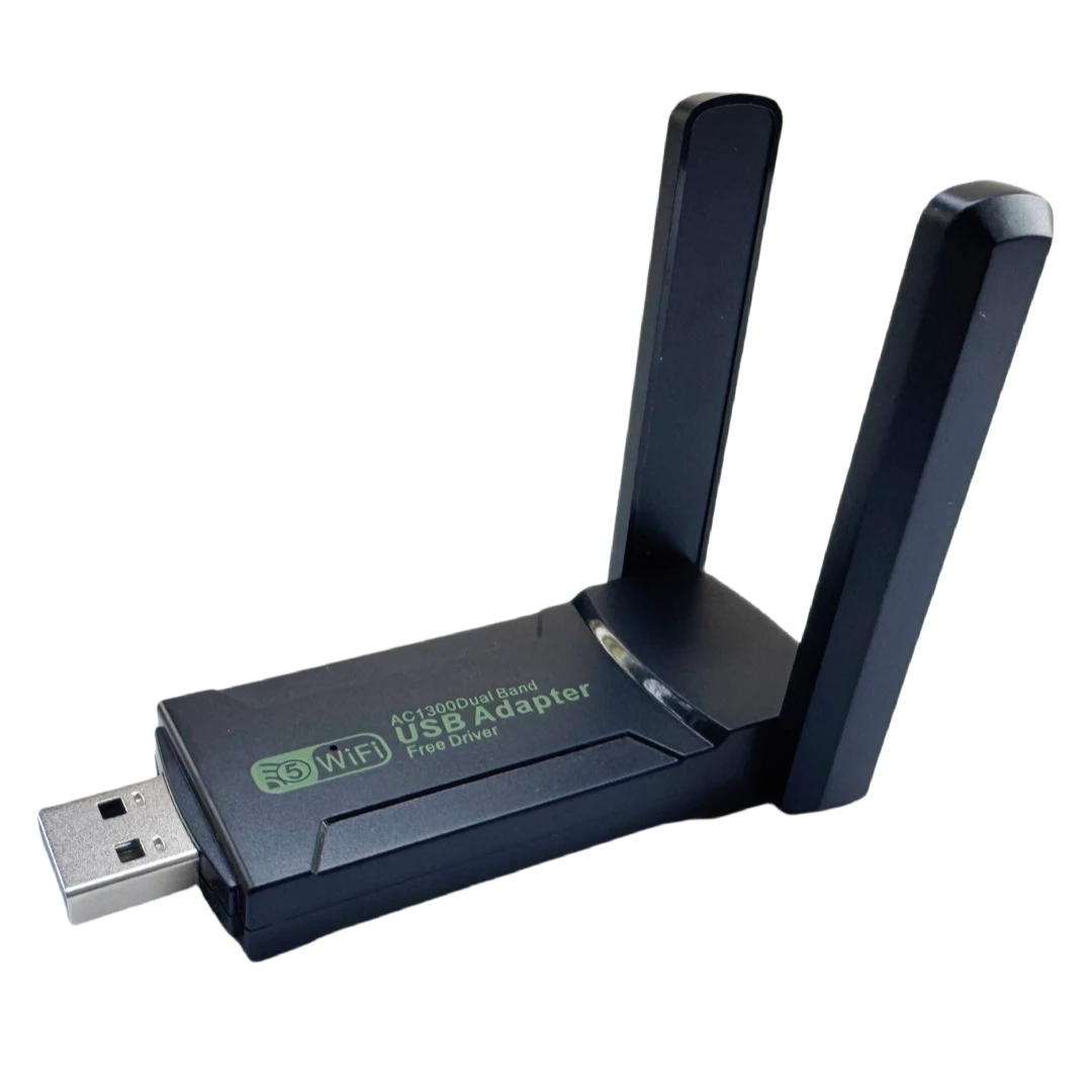 AC1300 Wifi 5 USB 3.0 WIFI5 Adapter Dongle Network Card Antenna 2.4GHz ...
