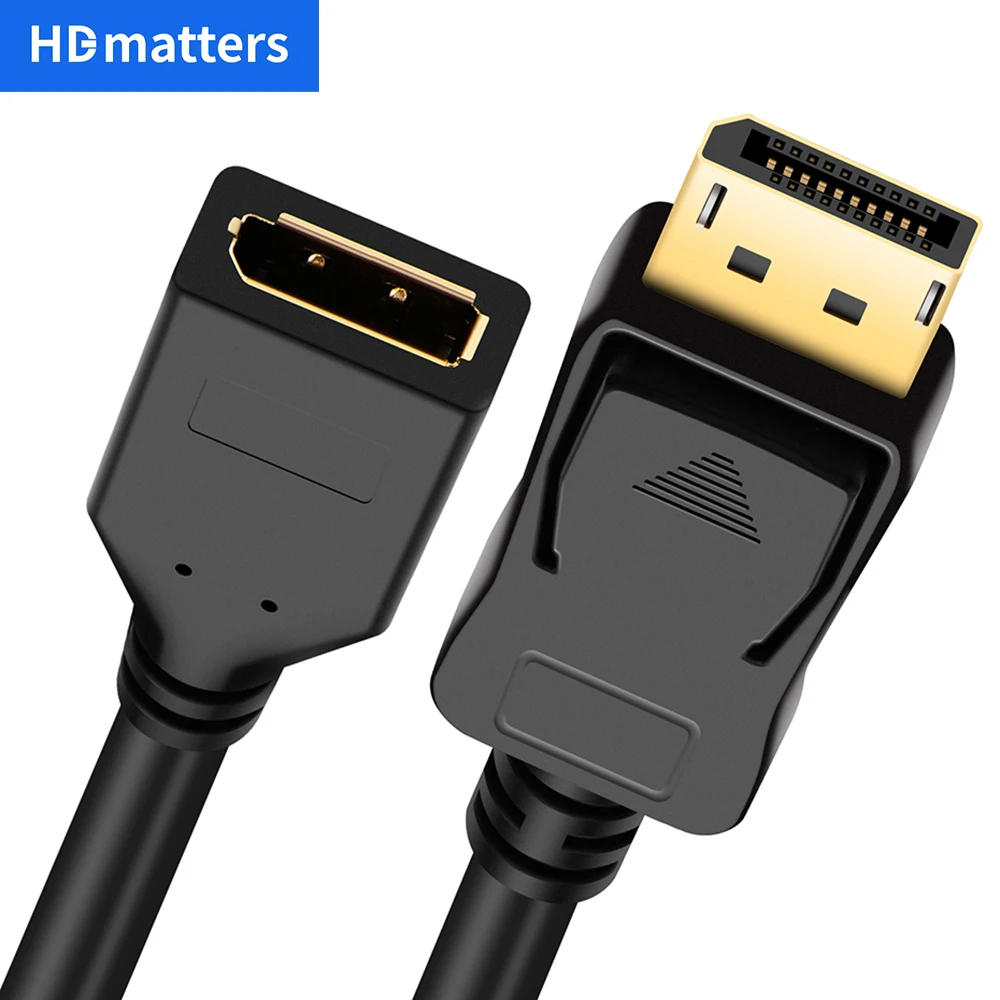 Cable-de-extensi-n-DisplayPort-macho-a-hembra-4K-largo-3M-1-8-M-144Hz ...