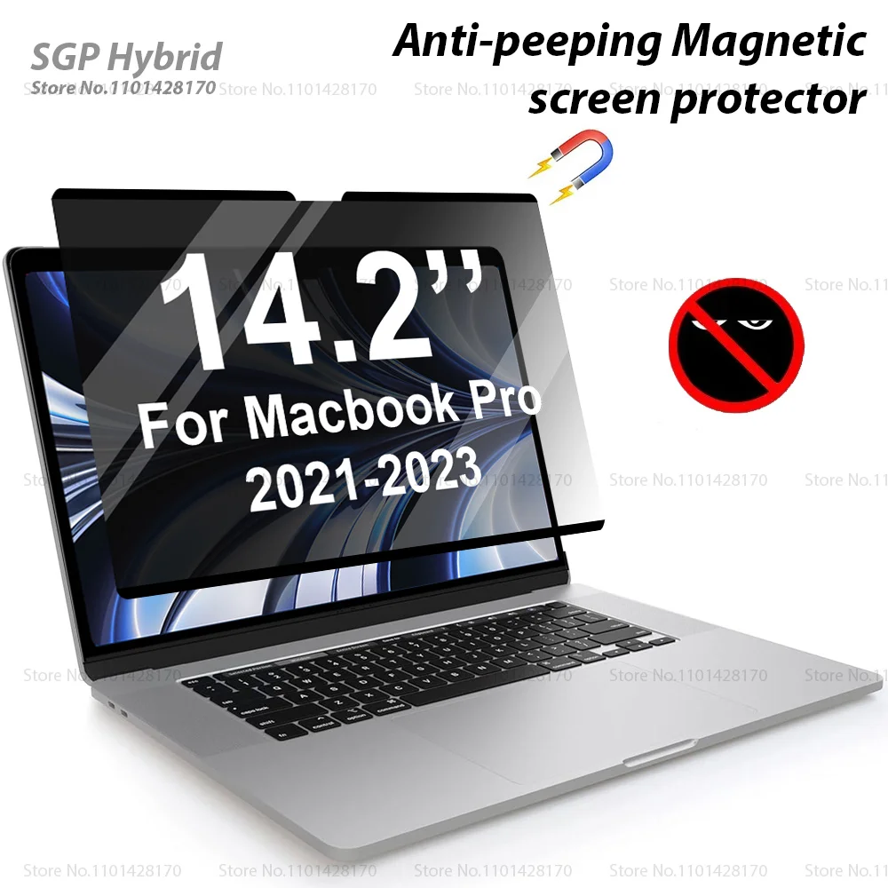 for Macbook Pro 14 inch 2021 2023 Magnetic Privacy Screen Film for Mac ...