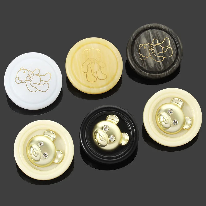 18/23/25mm Cartoon Bear Large Buttons Shank Button for Needlework ...