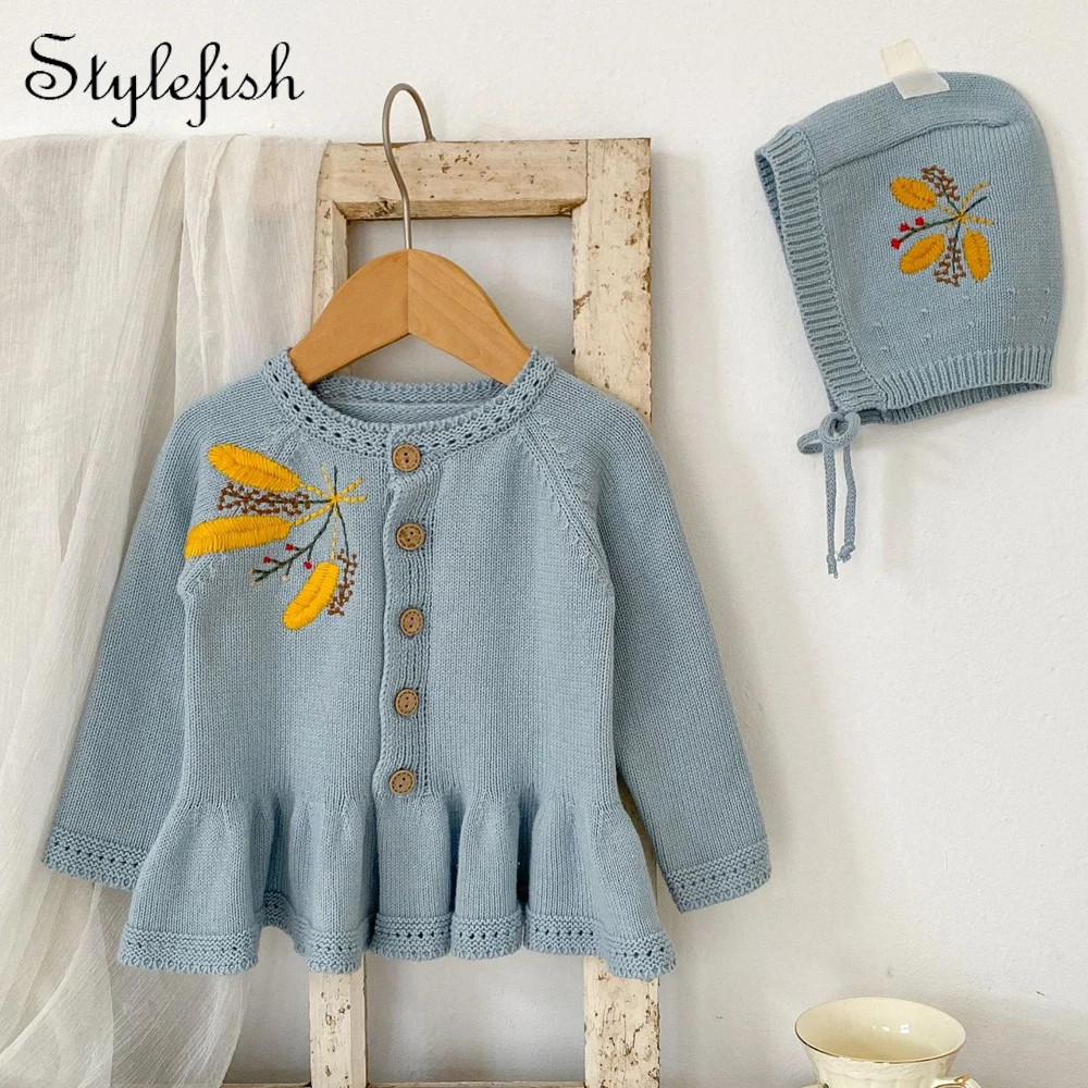 Baby-clothes-Spring-new-products-Girl-baby-knitwear-Embroidery-flower ...