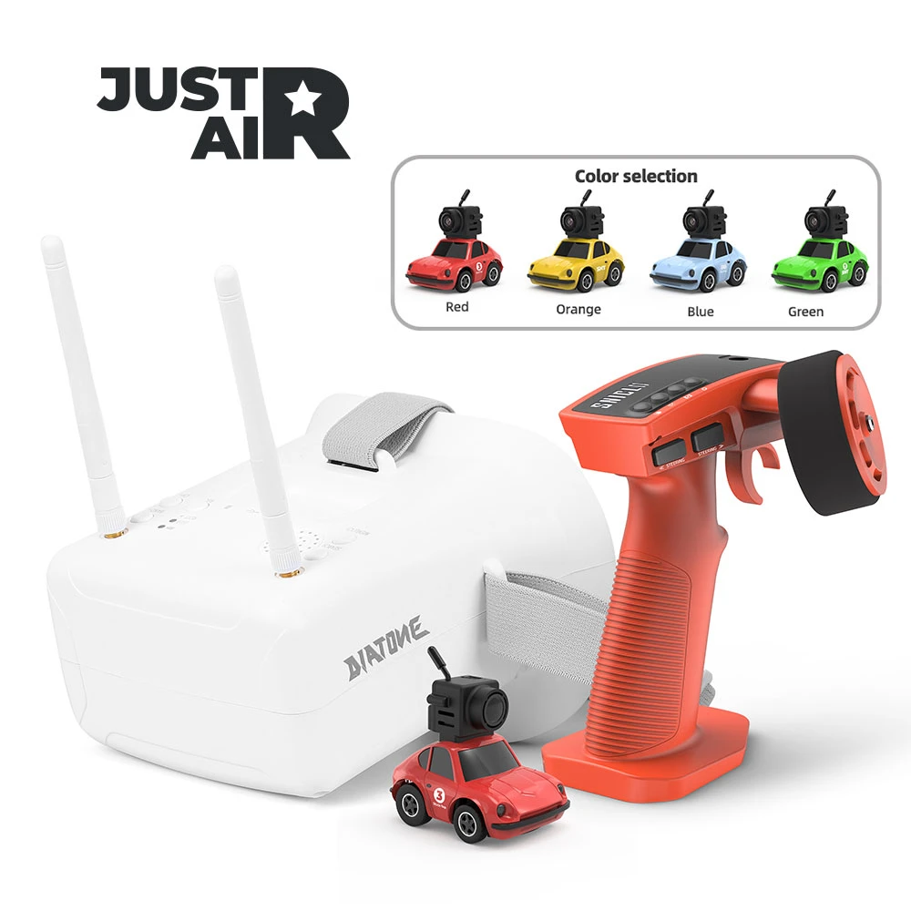 SNT&DIATONE JustAir 1:100 Q25 FPV RC Car RTR Version with Goggles Micro ...